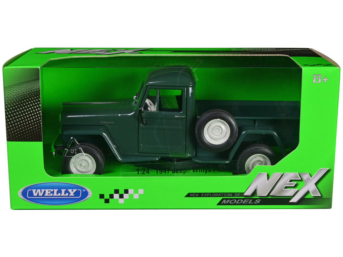 1947 Jeep Willys Pickup Truck Dark Green "NEX Models" Series 1/24 ...