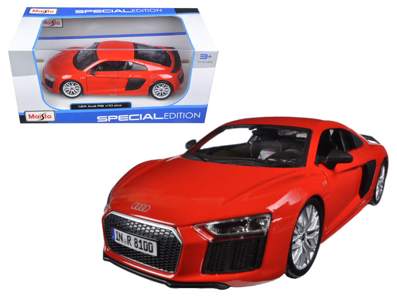 Audi R8 V10 Plus Red Special Edition 1/24 Diecast Model Car by Maisto ...