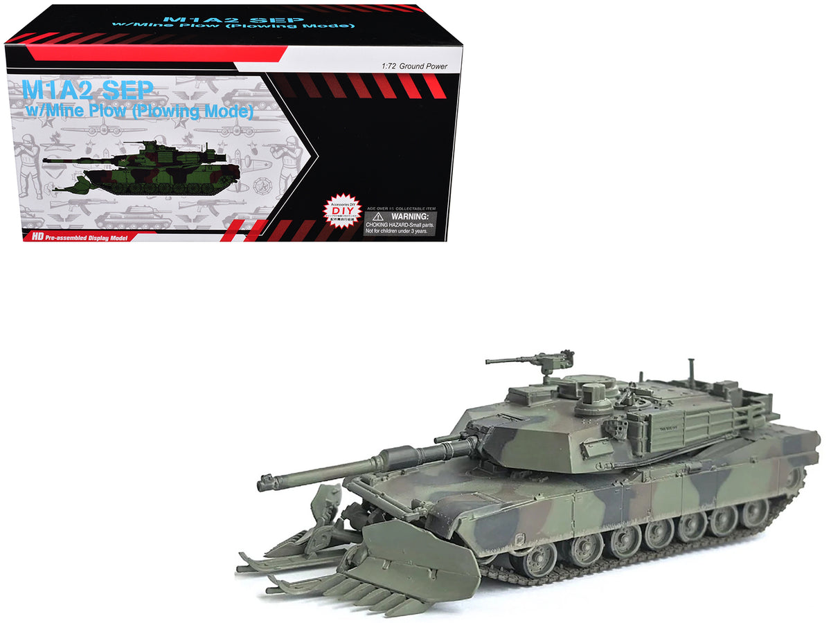 United States M1A2 SEP (System Enhancement Package) Tank with Mine Plow ...