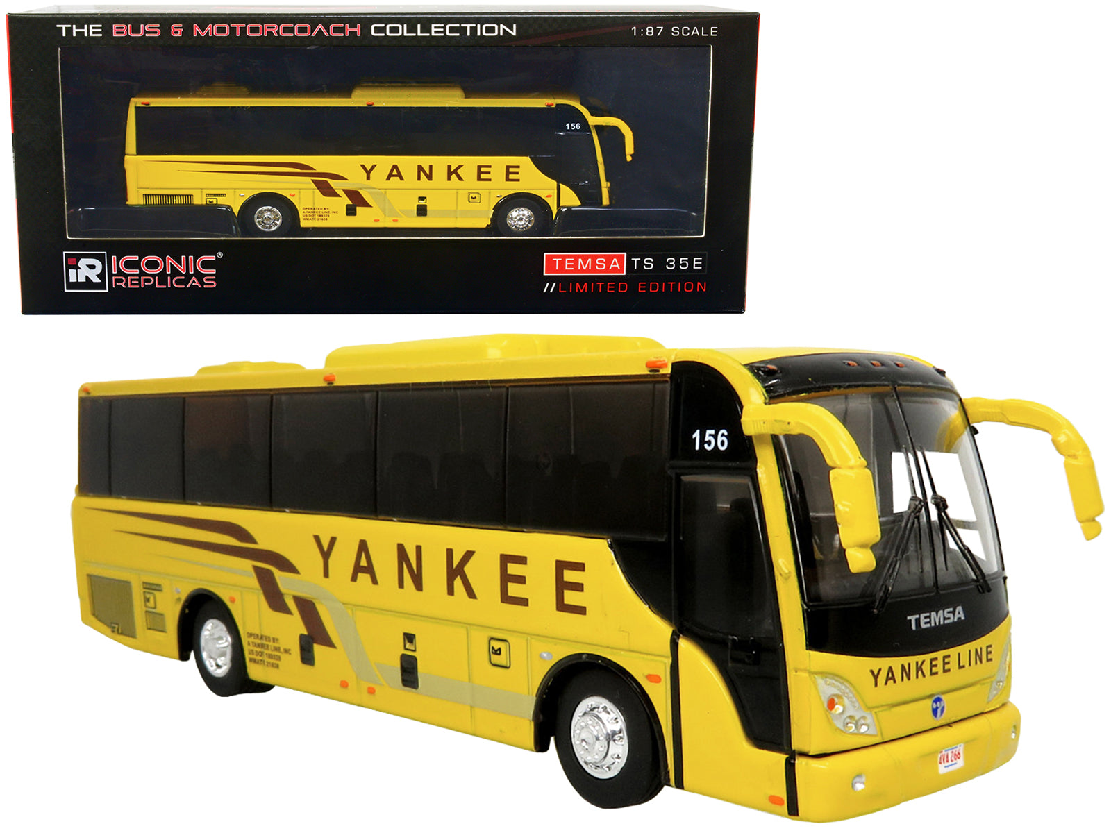 TEMSA TS 35E Coach Bus Yellow "Yankee Trails" "The Bus & Motorcoach ...