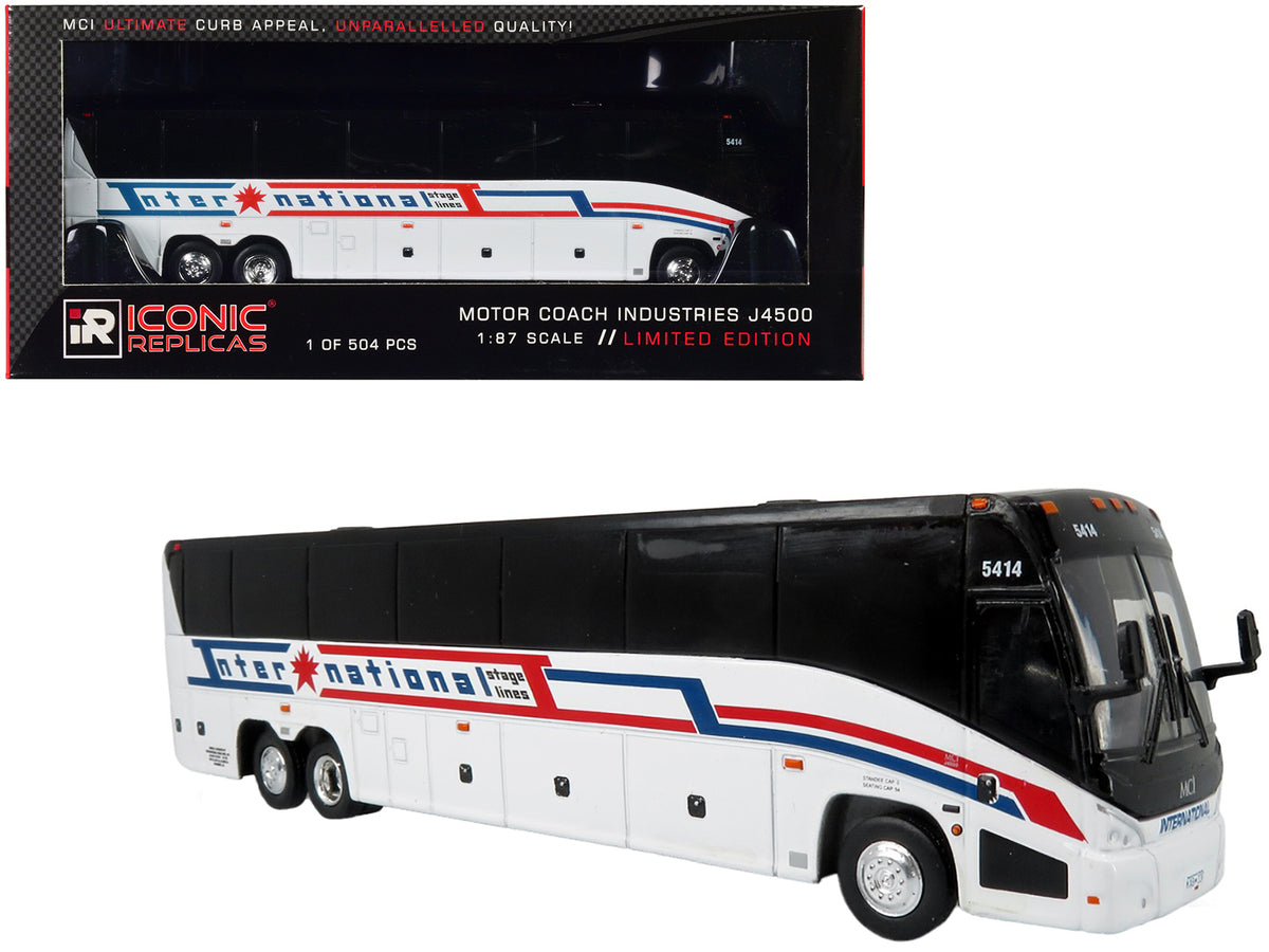 MCI J4500 Coach Bus "International Stage Lines" White "The Bus ...