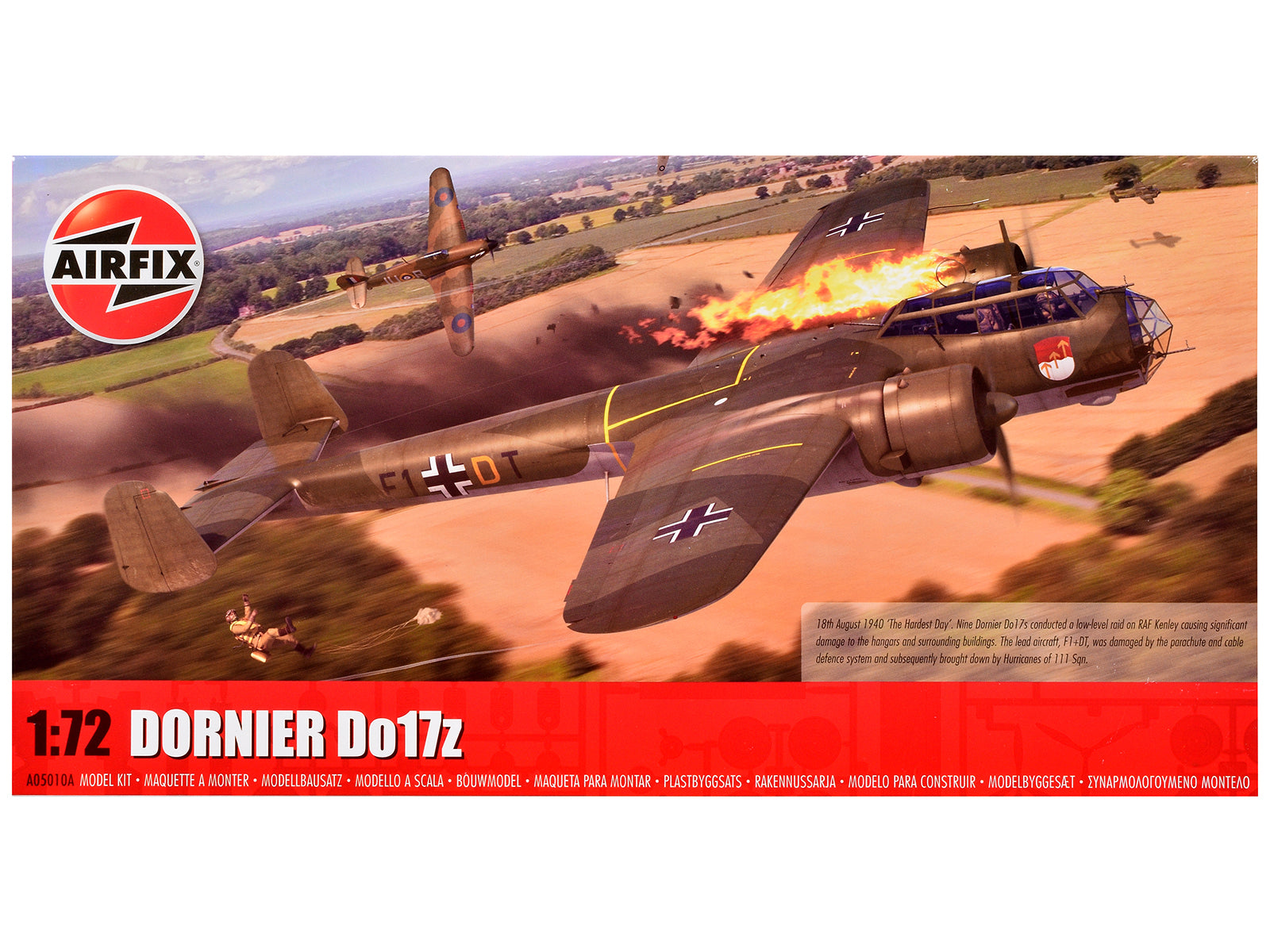 Level 3 Model Kit Dornier Do 17z Bomber Aircraft with 2 Scheme Options ...