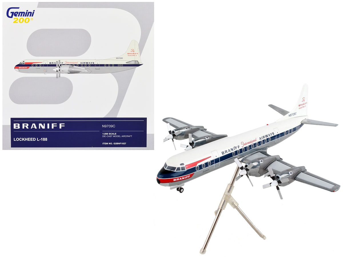 Lockheed L-188 Electra Commercial Aircraft "Braniff International ...