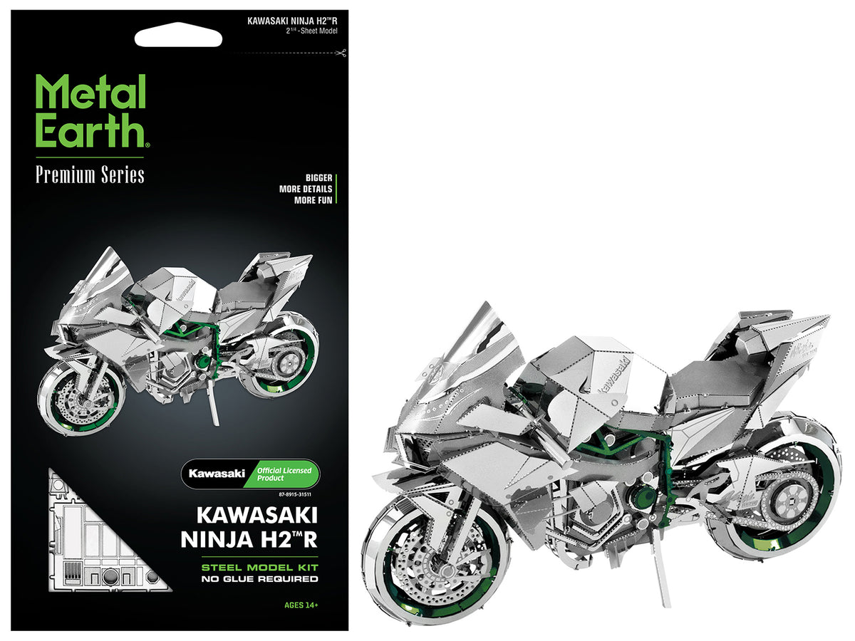 Model Kit Kawasaki Ninja H2R Motorcycle (Expert Difficulty) Steel Model ...