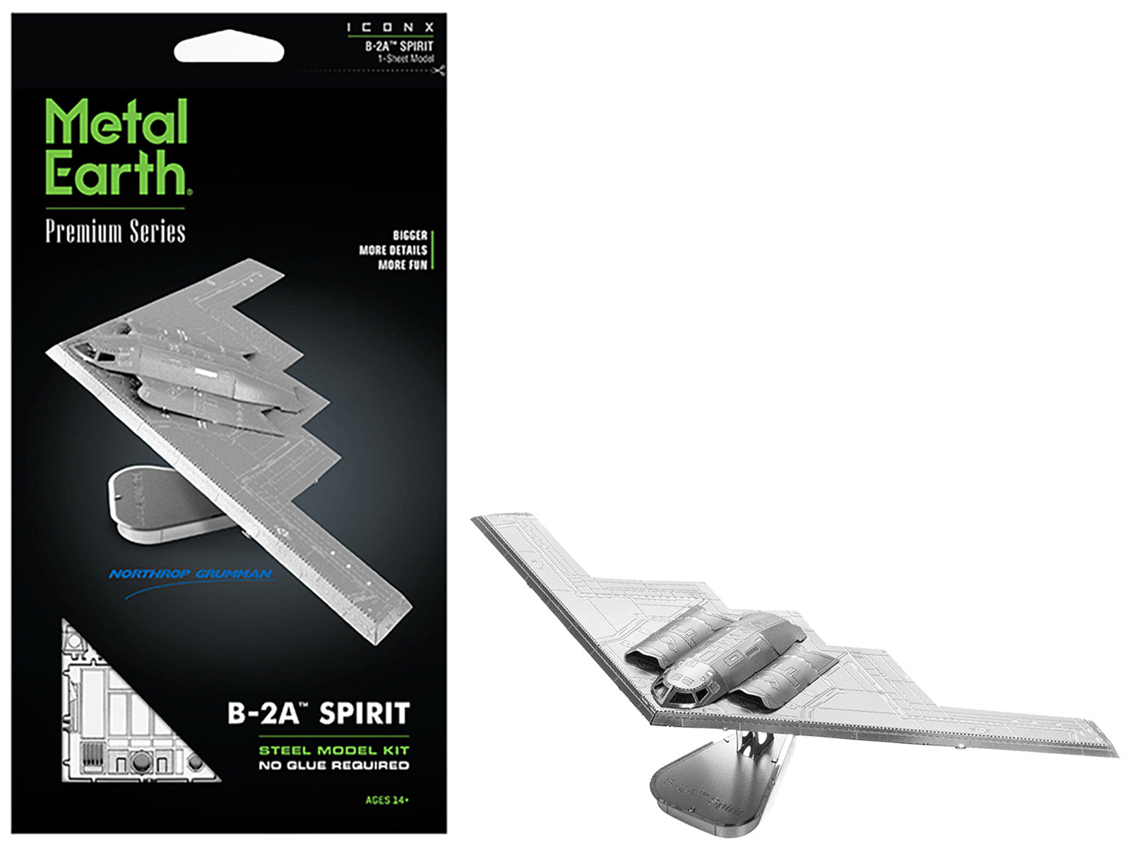 Model Kit Northrop Grumman B-2 Spirit Stealth Bomber Aircraft (Moderate ...