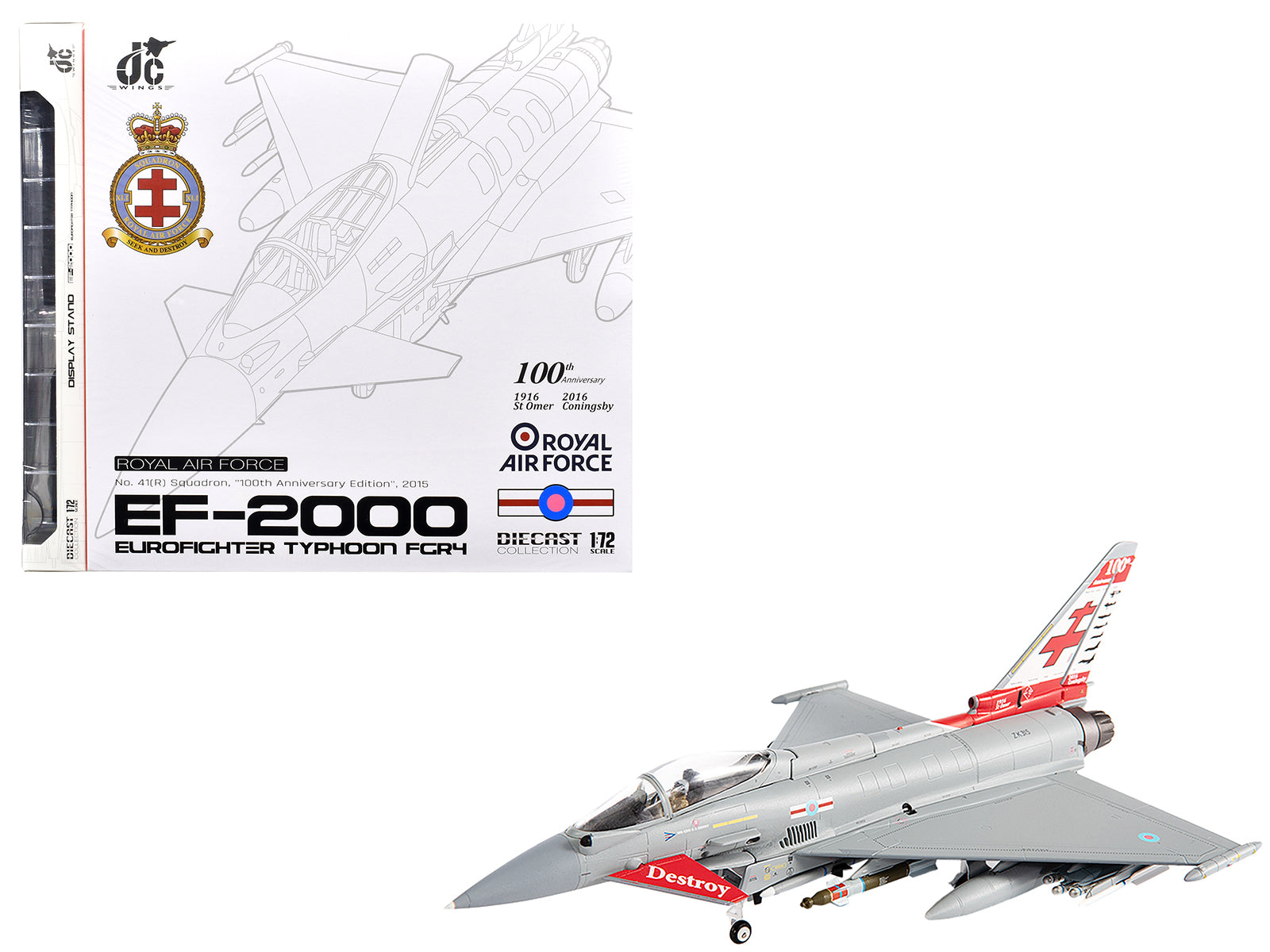 Eurofighter Typhoon FGR4 EF-2000 Aircraft "No.41(R) Squadron 100th ...