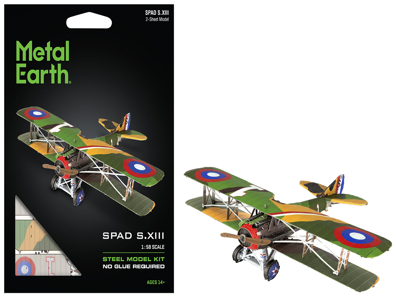 Model Kit SPAD S.XIII Fighter Aircraft "World War I" French Air Force ...
