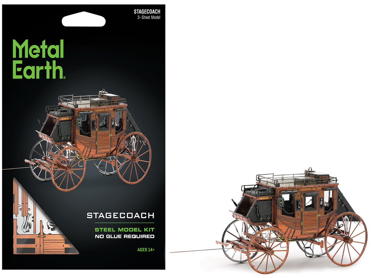 Model Kit Wild West Stagecoach (Moderate Difficulty) Steel Model by ...