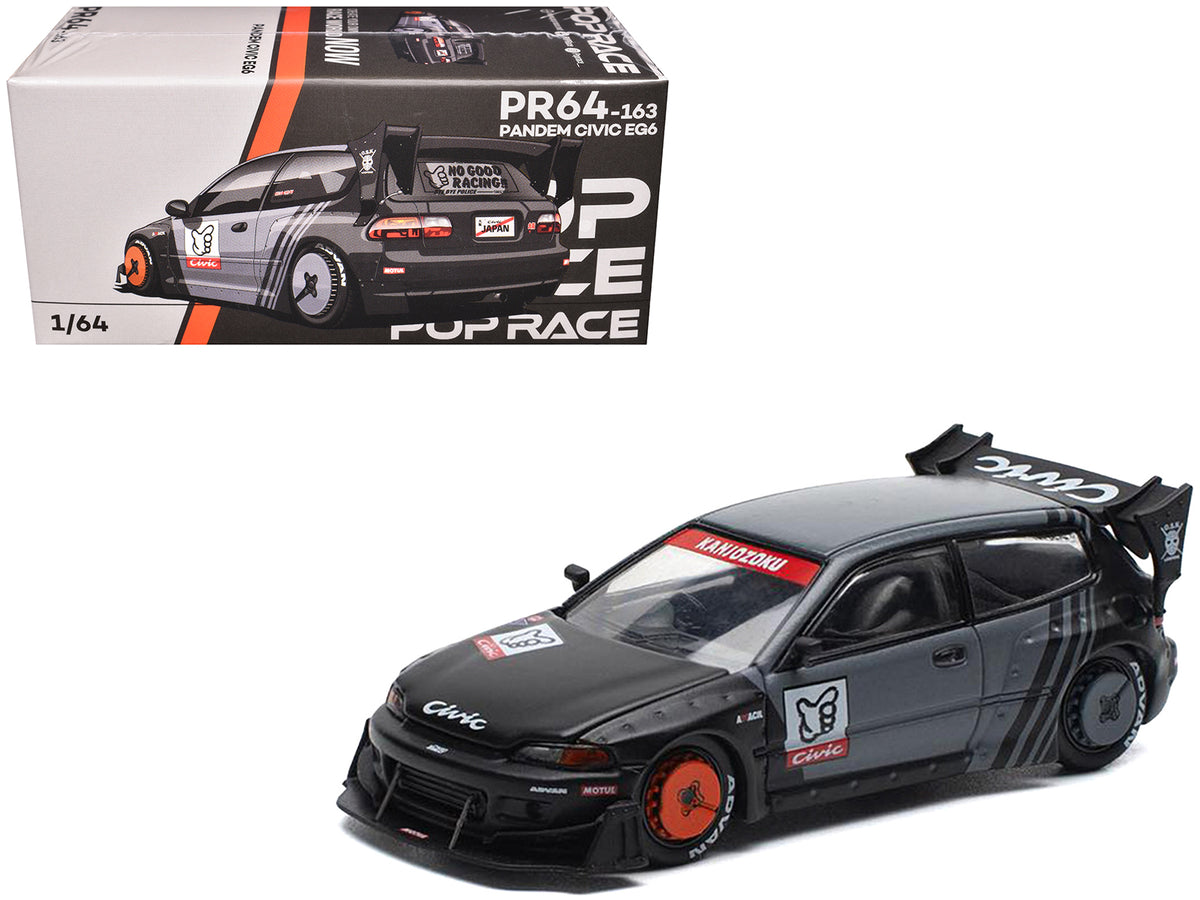 Pandem Civic EG6 RHD (Right Hand Drive) "Kanjozoku" Matt Black and Gray ...