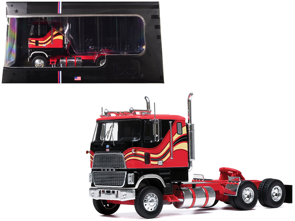 1985 Ford CL 9000 Truck Tractor Red and Black with Graphics 1/43 ...