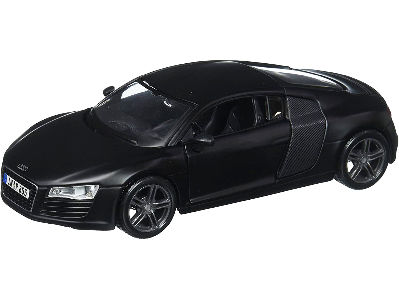 Audi R8 Matt Black "Special Edition" Series 1/24 Diecast Model Car by ...