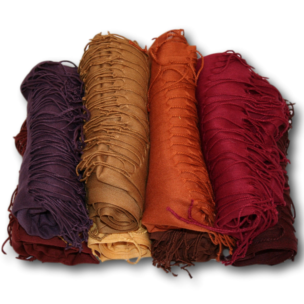 Pashmina-Style Shawls Natural Earth Shades Collection - Zawadee